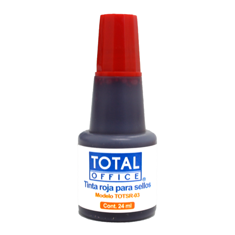 TINTA P/SELLOS TOTAL OFFICE 24 ML ROJO TOTSR-03 TIPO GOTERO – Total Office